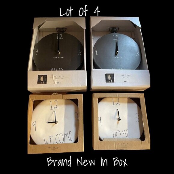 Rae Dunn | Accents | Rae Dunn Artisan Collection Wall Clock Lot Of 4 ...